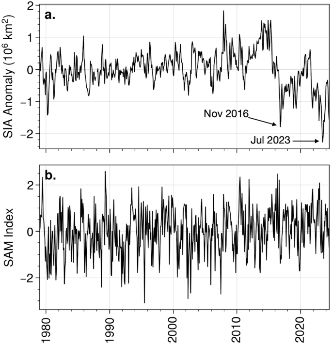The key role of the Southern Annular Mode during the sea-ice maximum ...