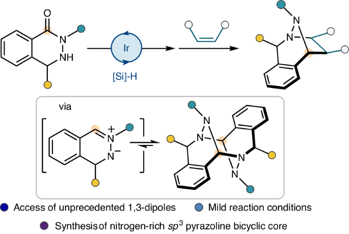 Iridium-catalysed synthesis of C,N,N-cyclic azomethine imines enables entry to unexplored ...