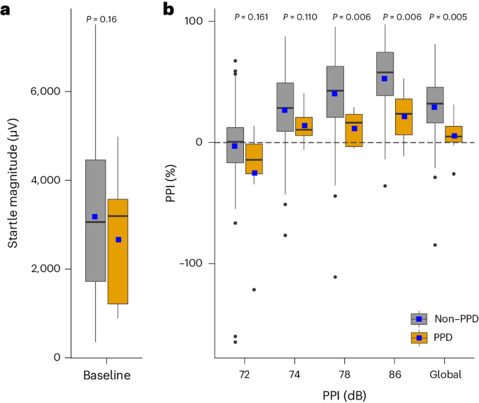 The role of prepulse inhibition in predicting new-onset postpartum ...