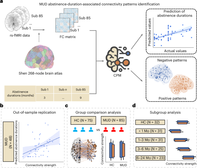 Brain connectivity patterns associated with duration of abstinence in ...