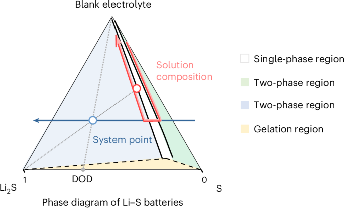 Phase equilibrium thermodynamics of lithium–sulfur batteries | Nature ...