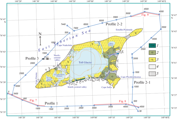 Geological Structure of Marine Sediments around Bennett Island Based on ...