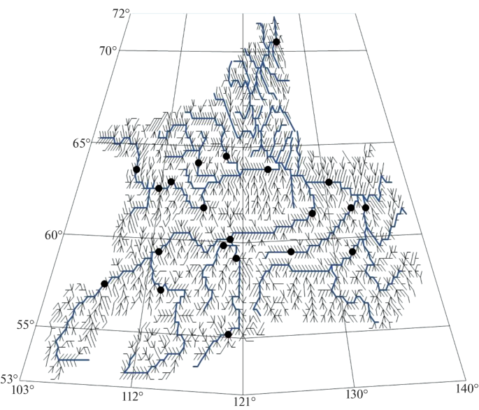 Modeling Long-Term Dynamics of River Flow in the Lena River Basin Based on a Distributed ...