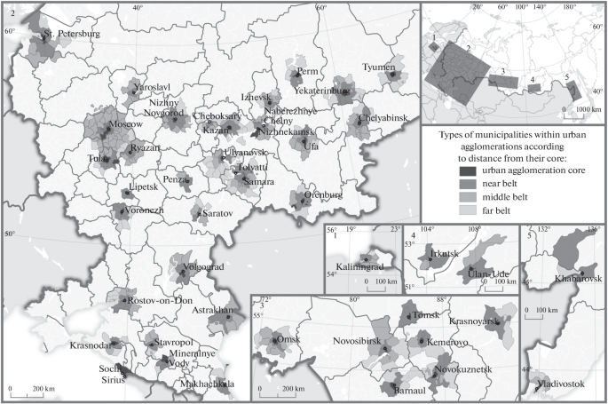 Socioeconomic Situation of Russian Urban Agglomerations in 2015–2021 ...