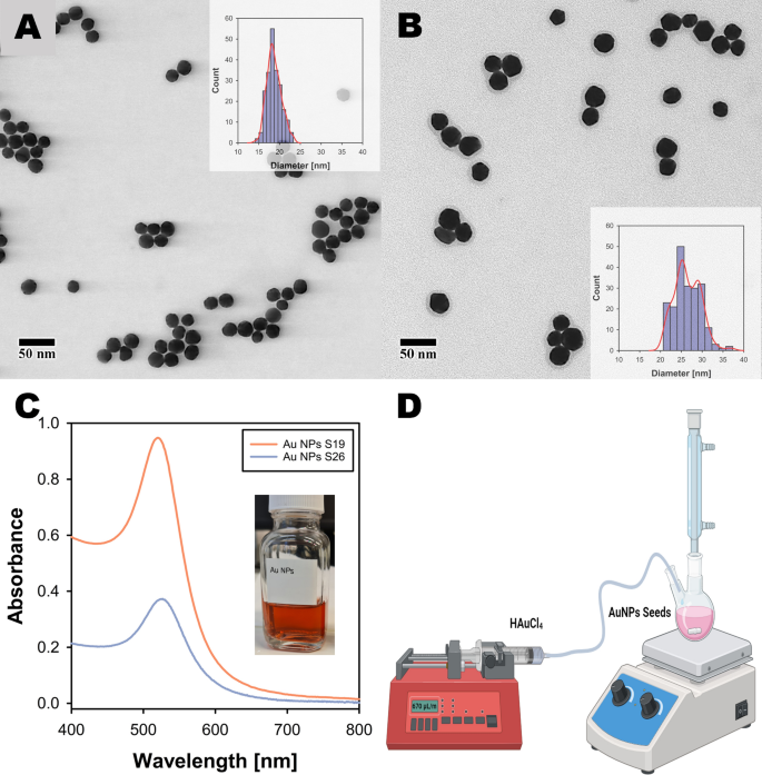 Controlled growth of citrate-stabilized gold nanoparticles using a semi ...