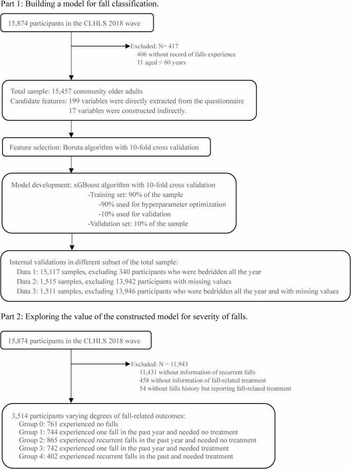 A machine learning-based fall-risk score for severity of fall-related ...