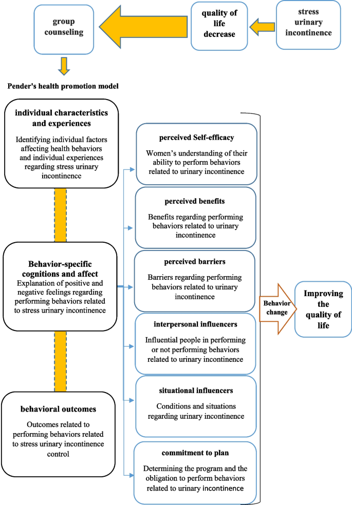 The effect of group counseling based on the Pender health promotion ...
