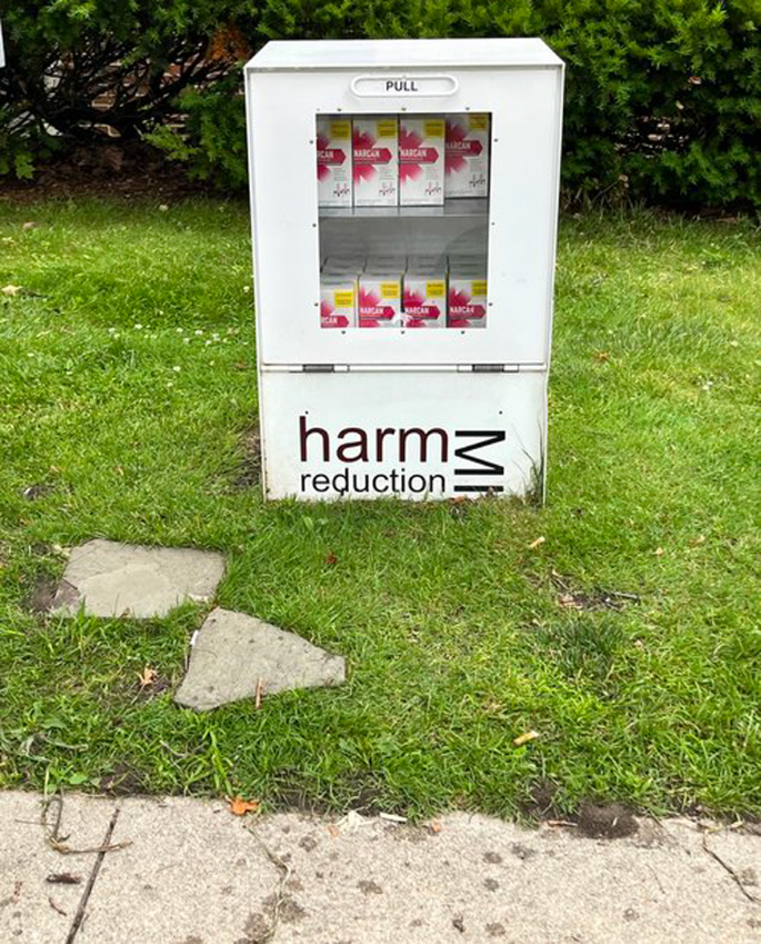 Use of low-threshold naloxone boxes for opioid overdose prevention in a ...