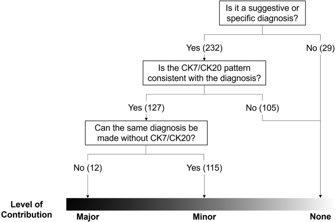 Revisiting the use of CK7 and CK20 immunohistochemical stains in pathological diagnoses ...