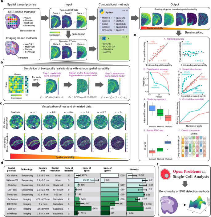 Systematic benchmarking of computational methods to identify spatially ...