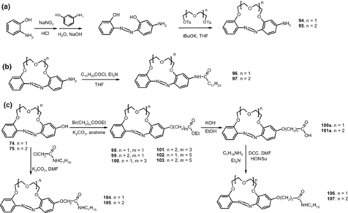 Azo group(s) in selected macrocyclic compounds | SpringerLink