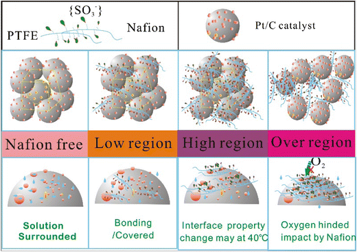 Electrochemical study of temperature and Nafion effects on interface ...