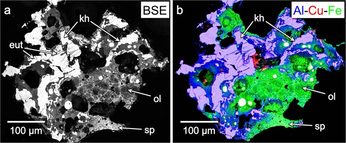 Evidence of cross-cutting and redox reaction in Khatyrka meteorite ...