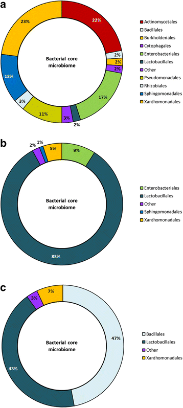 Bacterial and fungal core microbiomes associated with small grain ...
