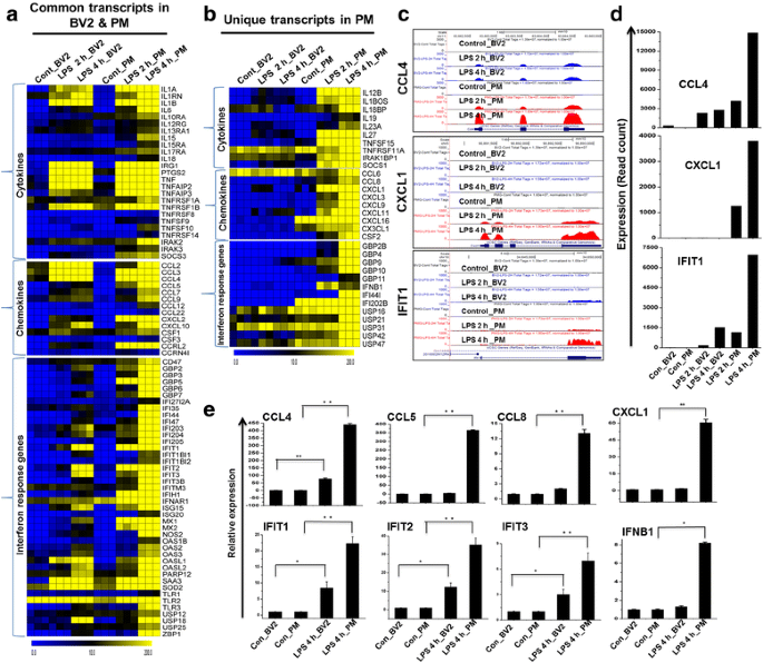 Transcriptome sequencing reveals that LPS-triggered transcriptional ...