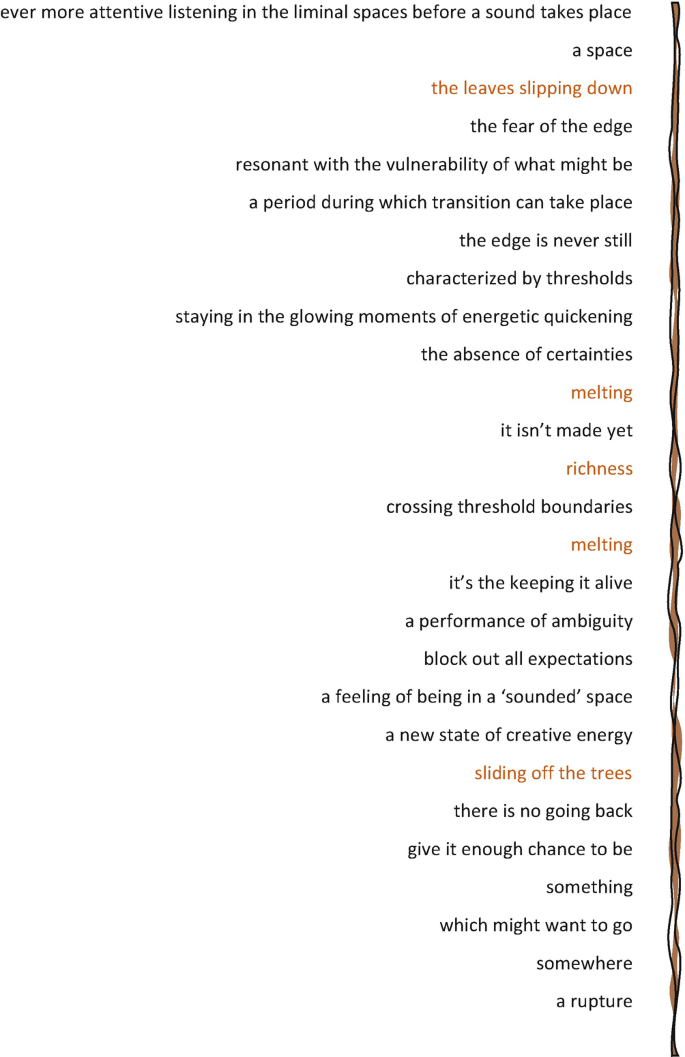 Sensing in Liminal Spaces: Words, Music and Dementia | SpringerLink