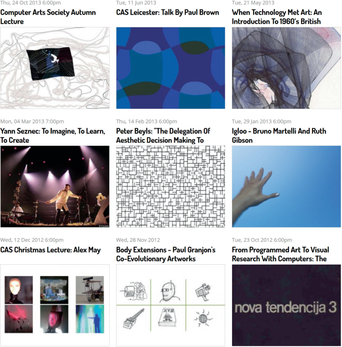 Computer Arts Society: Charting Present to Future | SpringerLink