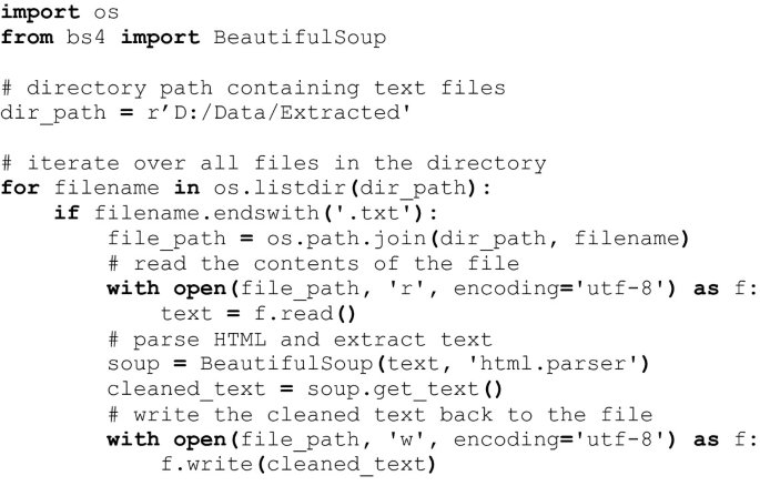 Text Extraction and Cleaning | SpringerLink