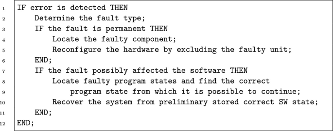 Generalized Algorithm of Fault Tolerance (GAFT) | SpringerLink