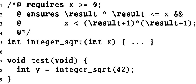 Formally Expressing What a Program Should Do: The ACSL Language | SpringerLink