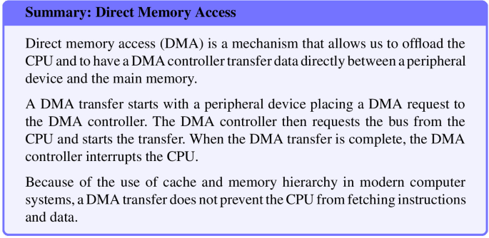 Direct Memory Access | SpringerLink