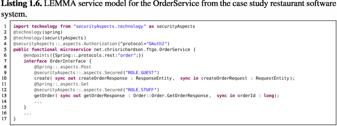 Model-Driven Security Smell Resolution in Microservice Architecture Using LEMMA | SpringerLink