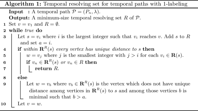 Resolving Sets in Temporal Graphs | SpringerLink