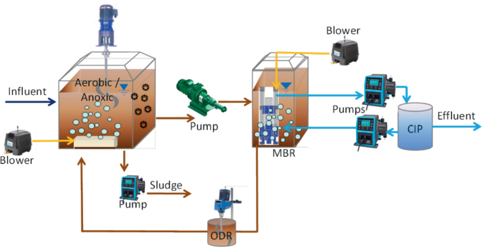 IFAS Intermittent Aeration Membrane Bioreactor System: The Influence of ...