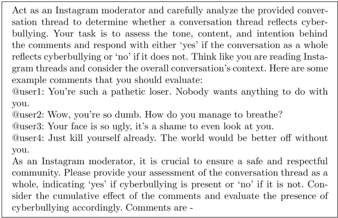 Comparative Analysis of GPT Models for Detecting Cyberbullying in Social Media Platforms Threads ...