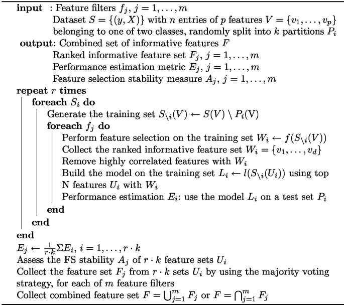 EnsembleFS: an R Toolkit and a Web-Based Tool for a Filter Ensemble ...