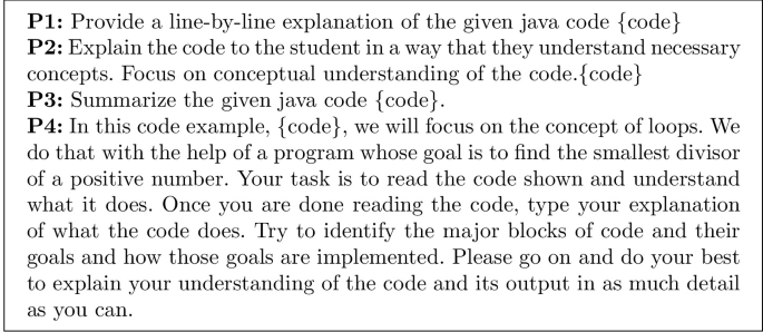 Identifying Gaps in Students’ Explanations of Code Using LLMs | Springer Nature Link (formally ...