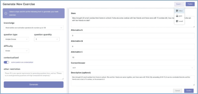 Generating Contextualized Mathematics Multiple-Choice Questions Utilizing Large Language Models ...