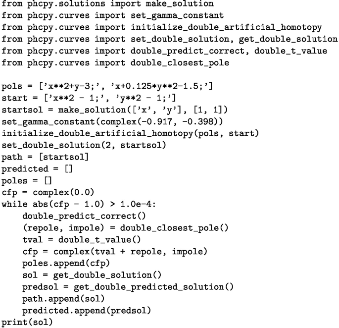 Extrapolating Solution Paths of Polynomial Homotopies Towards Singularities with PHCpack and ...
