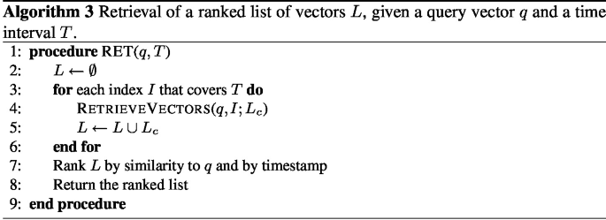 Staged Vector Stream Similarity Search Methods | SpringerLink