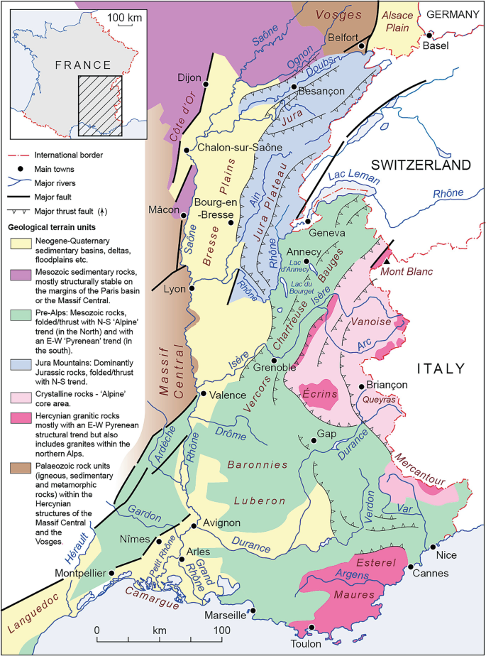 France in Its European Geological and Geomorphological Setting ...
