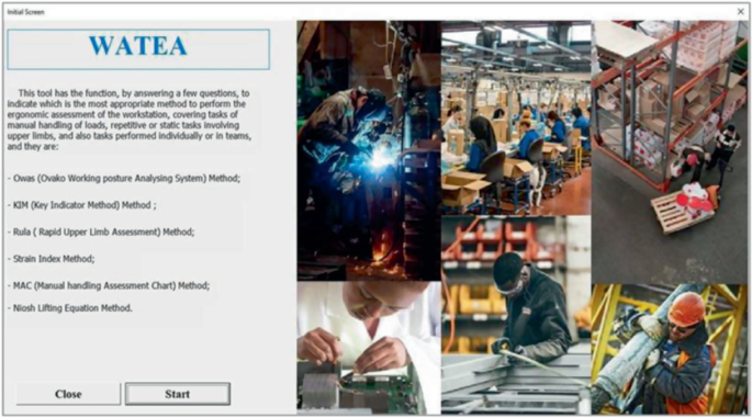 Decision Support in Ergonomics: Development and Application of WATEA ...
