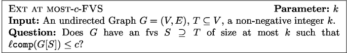 Parameterized Complexity of Feedback Vertex Set with Connectivity Constraints | SpringerLink