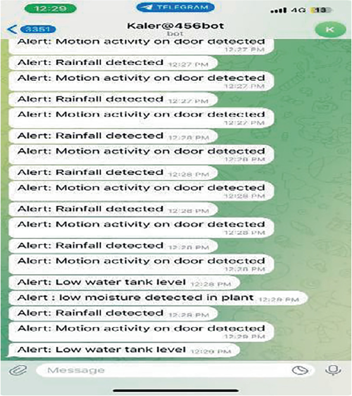 Smart Home Automation and Security Alert Using Telegram Bot and Things ...