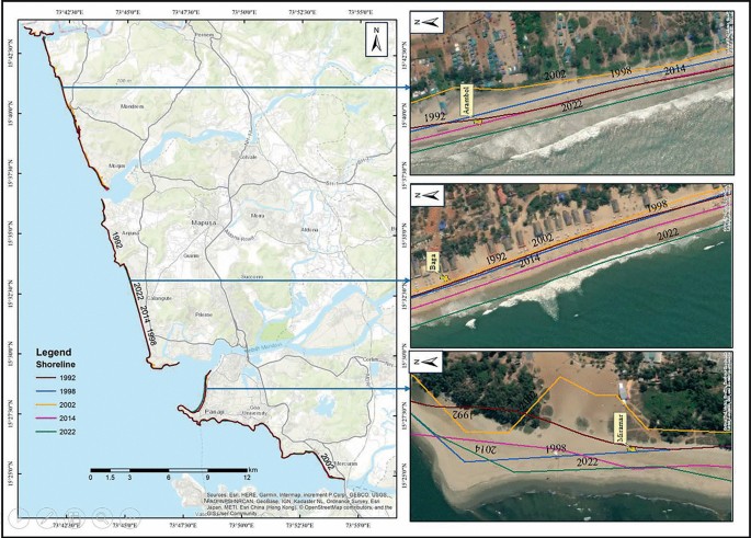 Assessment and Prediction of Shoreline Change Using Geospatial ...