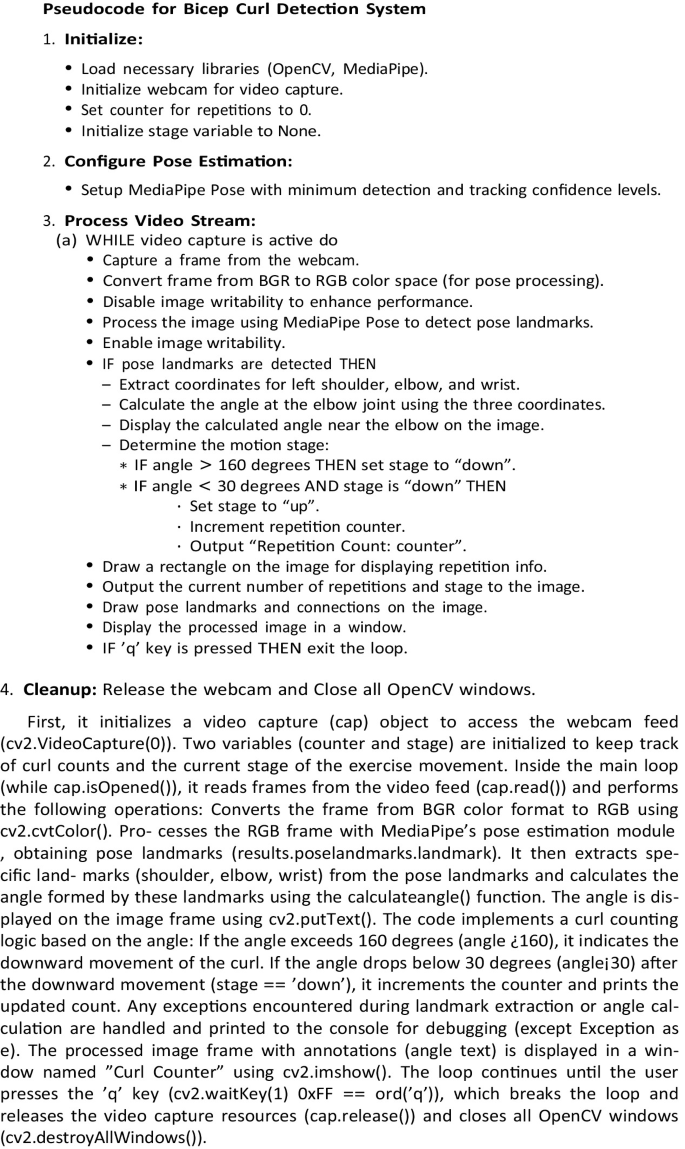 Fitness with AI: Realtime Pose Estimation Using Deep Learning | Springer Nature Link (formerly ...