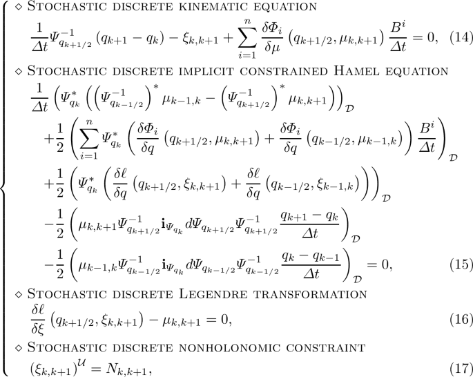 Variational Principle for Stochastic Nonholonomic Systems Part II ...