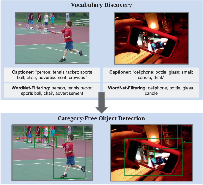 Exploring Open-Vocabulary Models for Category-Free Detection | SpringerLink