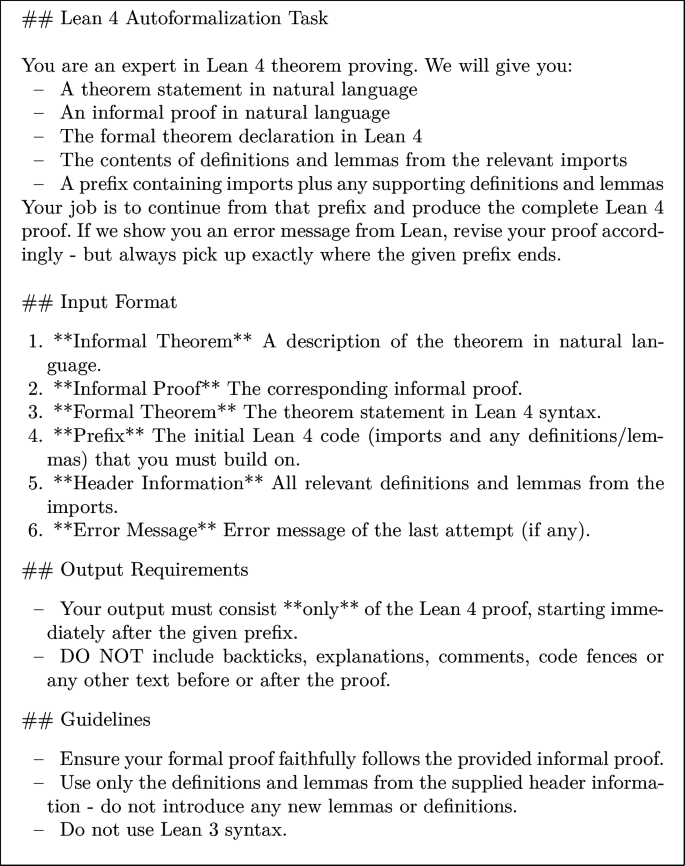 Exploring proof autoformalization with Mistral on Herald | SpringerLink