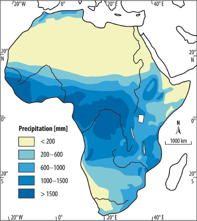 Climate Maps Of Africa Maps » Population, Landscape, And Climate