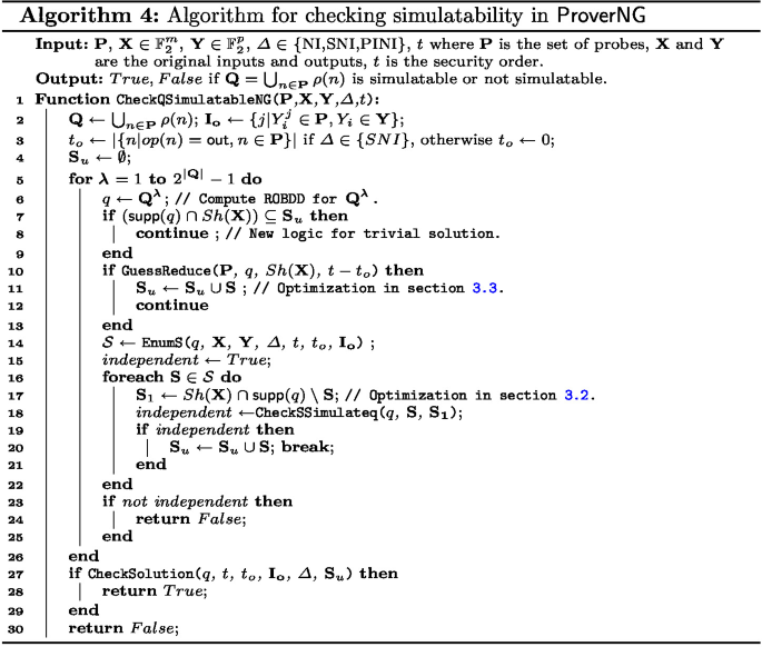 ProverNG: Efficient Verification of Compositional Masking for Cryptosystem’s Side-Channel ...