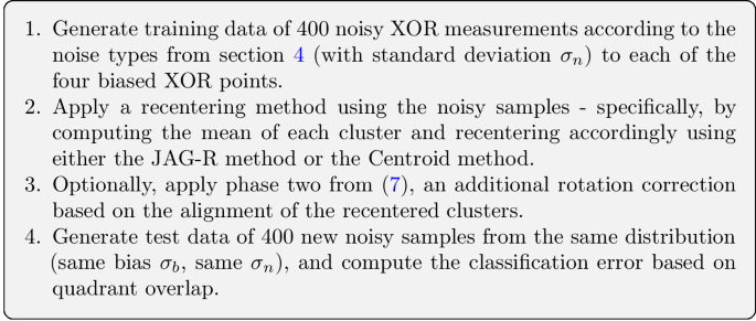 JAG-R: Online Geometric Recentering for Noise-Robust XOR Classification ...