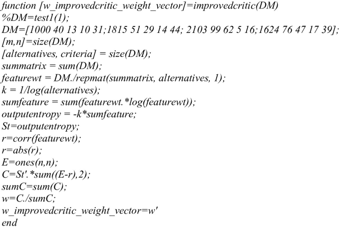 Objective Weight Methods | Springer Nature Link