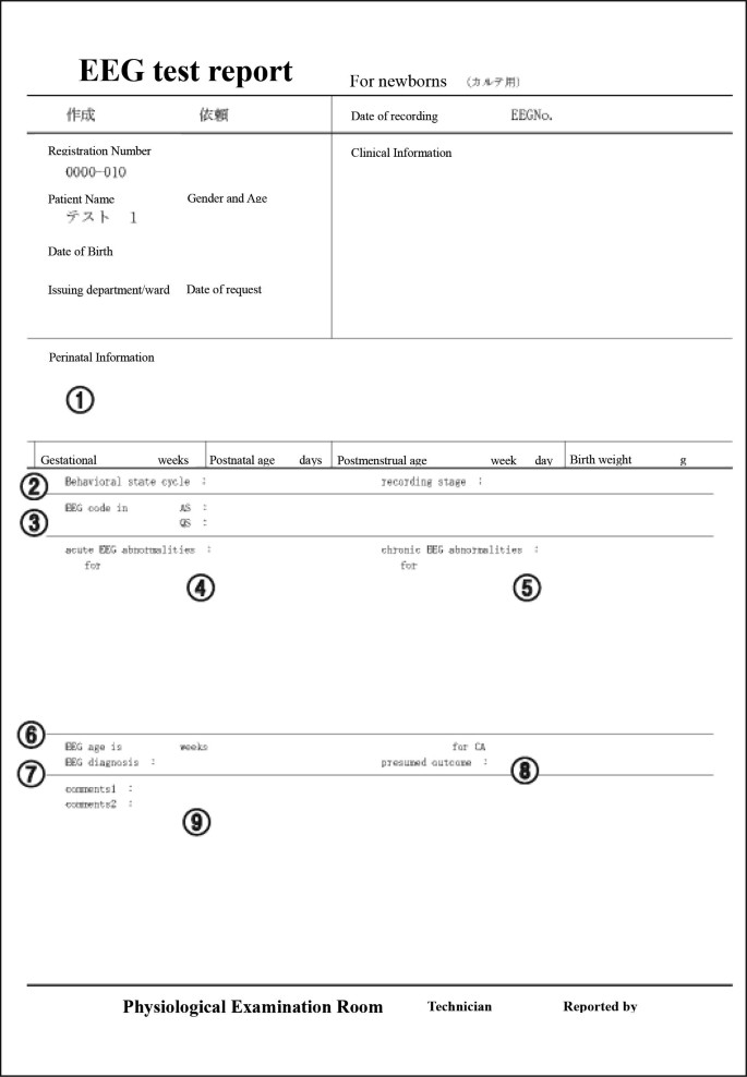 How to Write a Neonatal EEG Report | Springer Nature Link (formerly ...