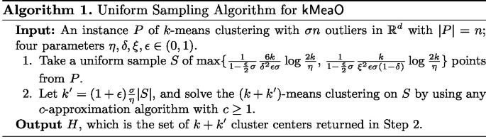 Bi-criteria Sublinear Time Algorithms for Clustering with Outliers in High Dimensions | SpringerLink