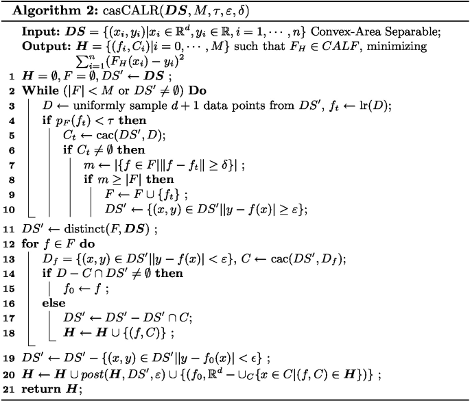 Convex-Area-Wise Linear Regression and Algorithms for Data Analysis | SpringerLink